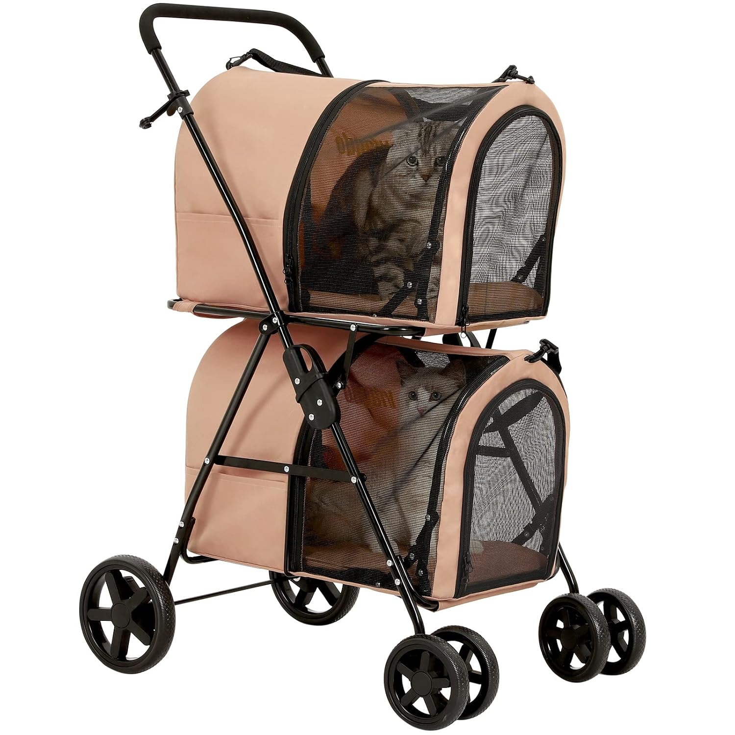 VIAGDO 4-in-1 Double Pet Stroller For Dogs And Cats, Nepal